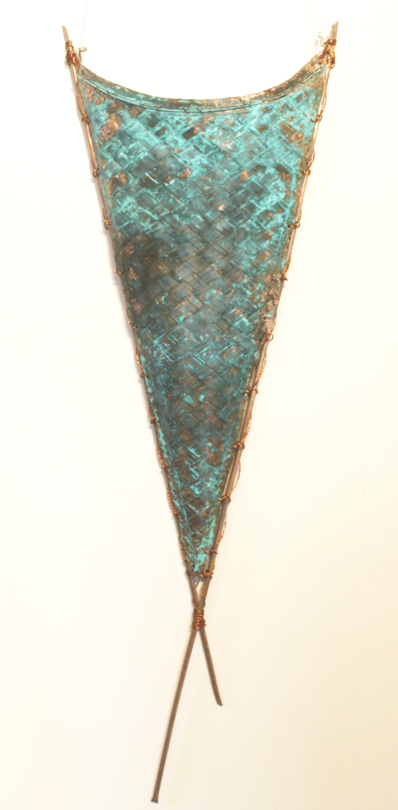 Woven Recycled Copper Pacific Sail With Green Patina By Vivian Keenan ...