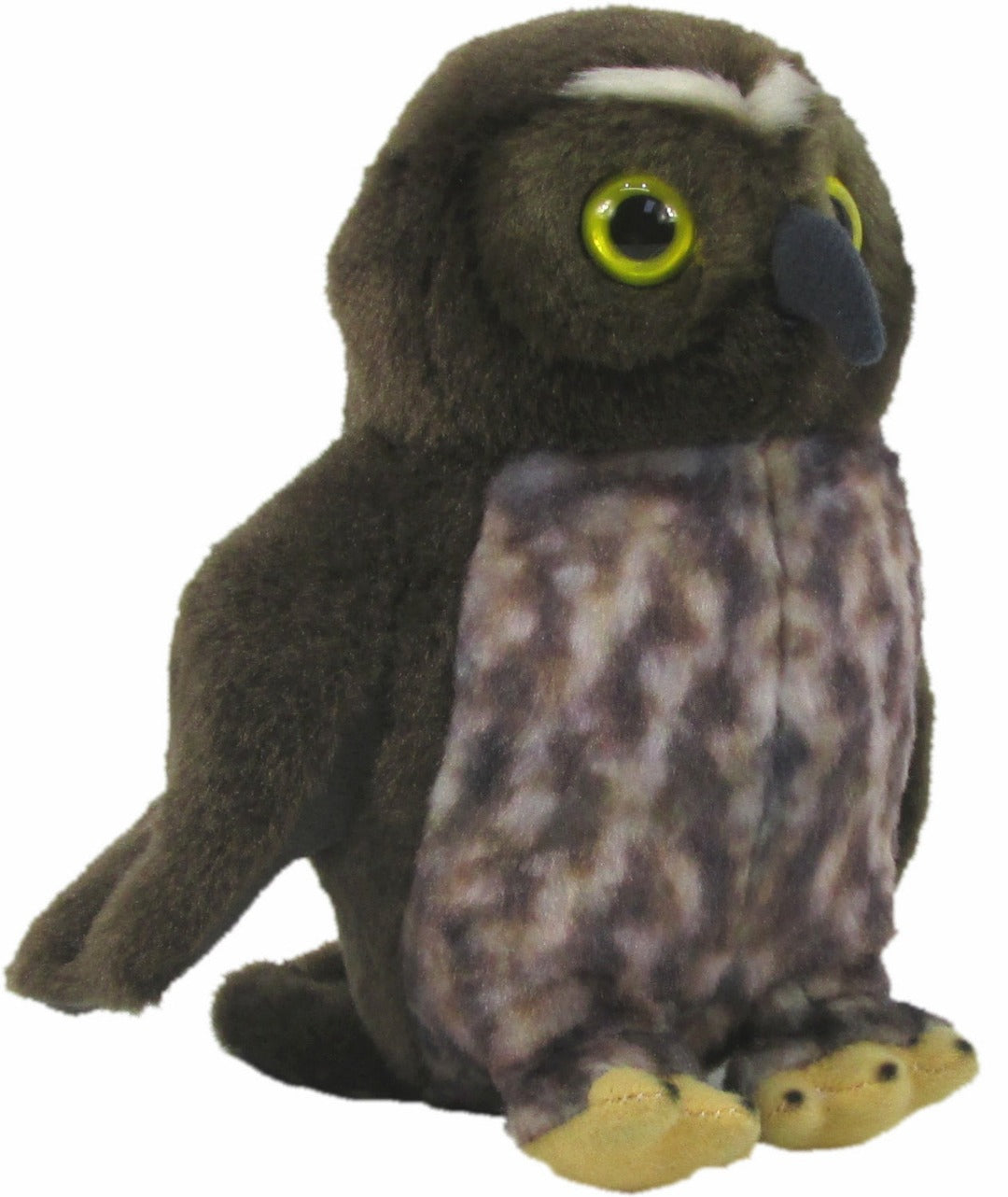 Experience the sounds of New Zealand with this plush Ruru Sound Bird