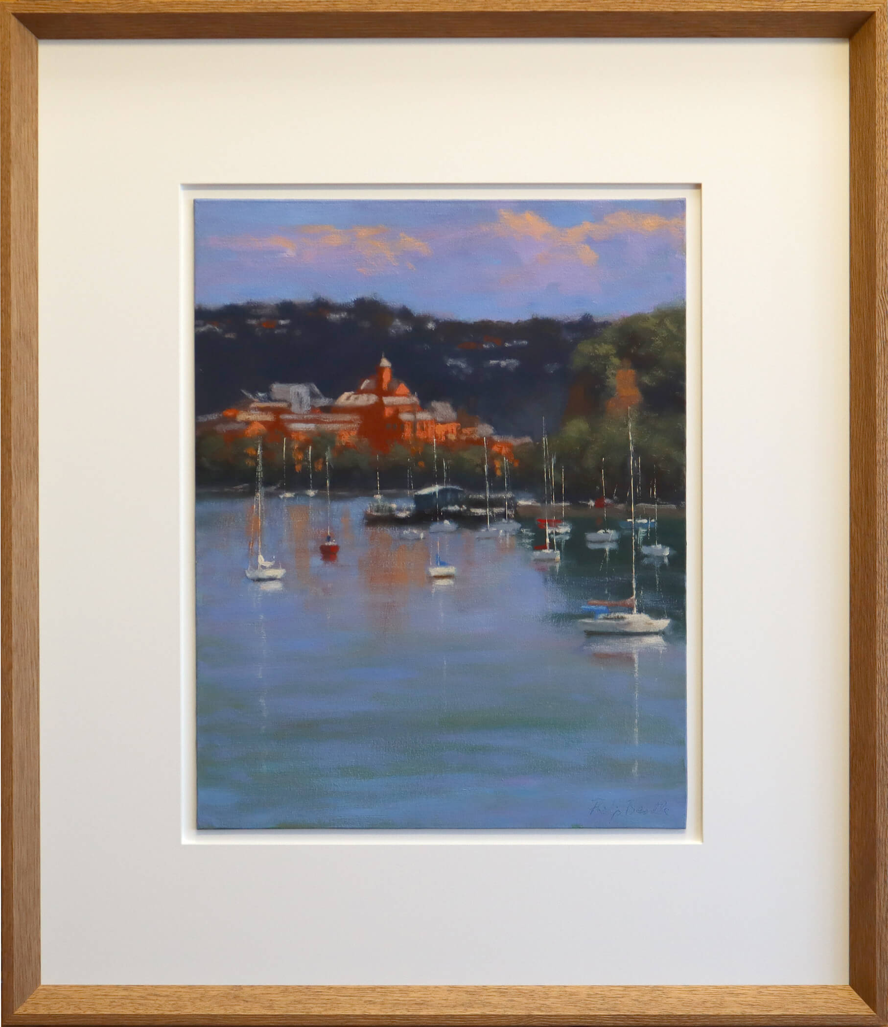 Chelsea Sugar, Auckland oil painting on board by artist Philip Beadle