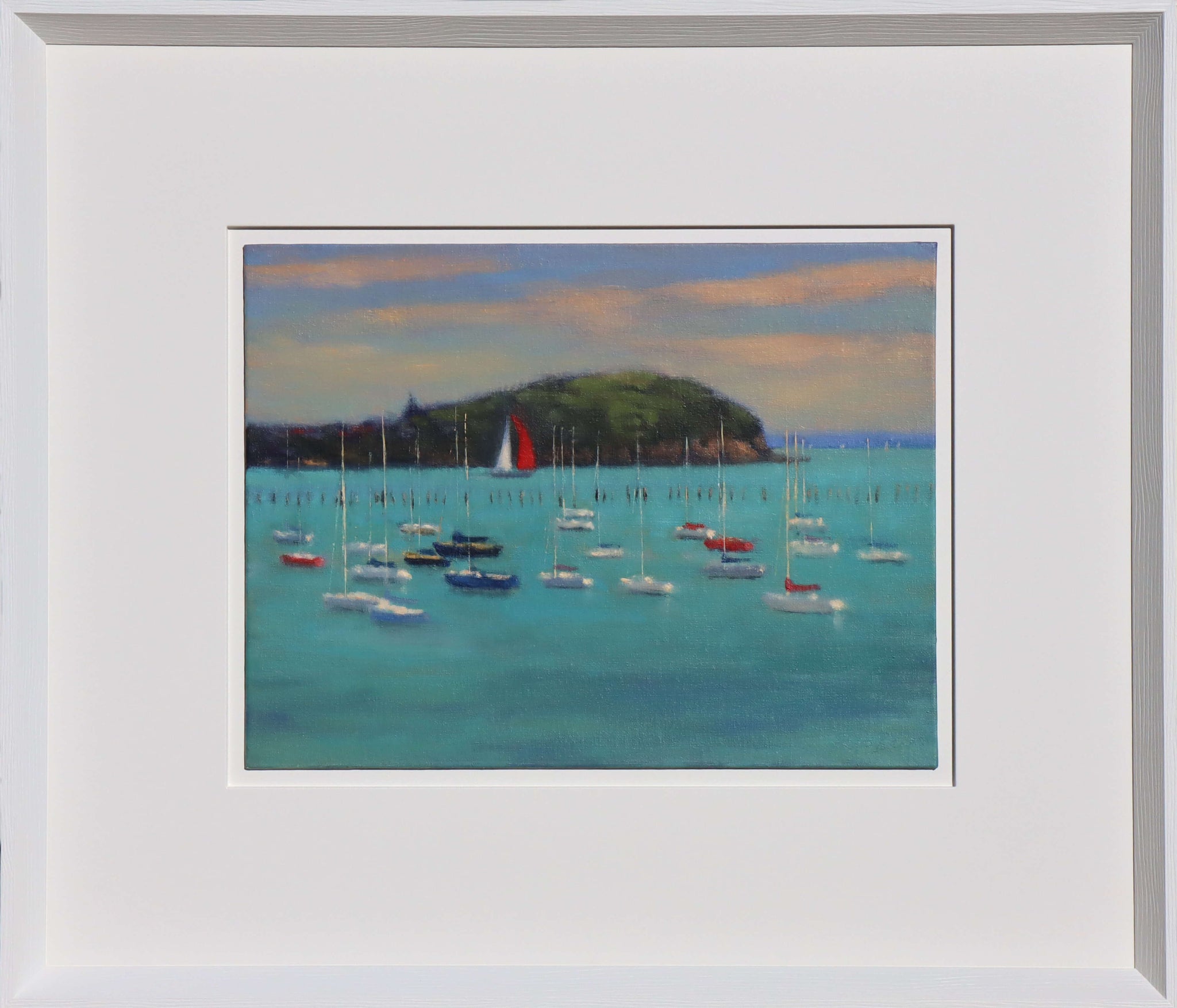 North Head From Tamaki Drive oil painting by artist Philip Beadle