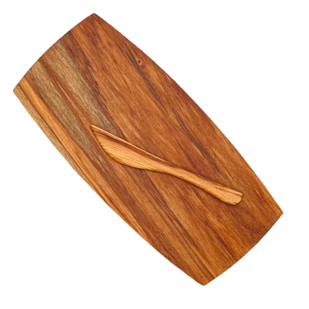 Rimu Waka Board & Cheese Knife by Marc Zuckerman Medium