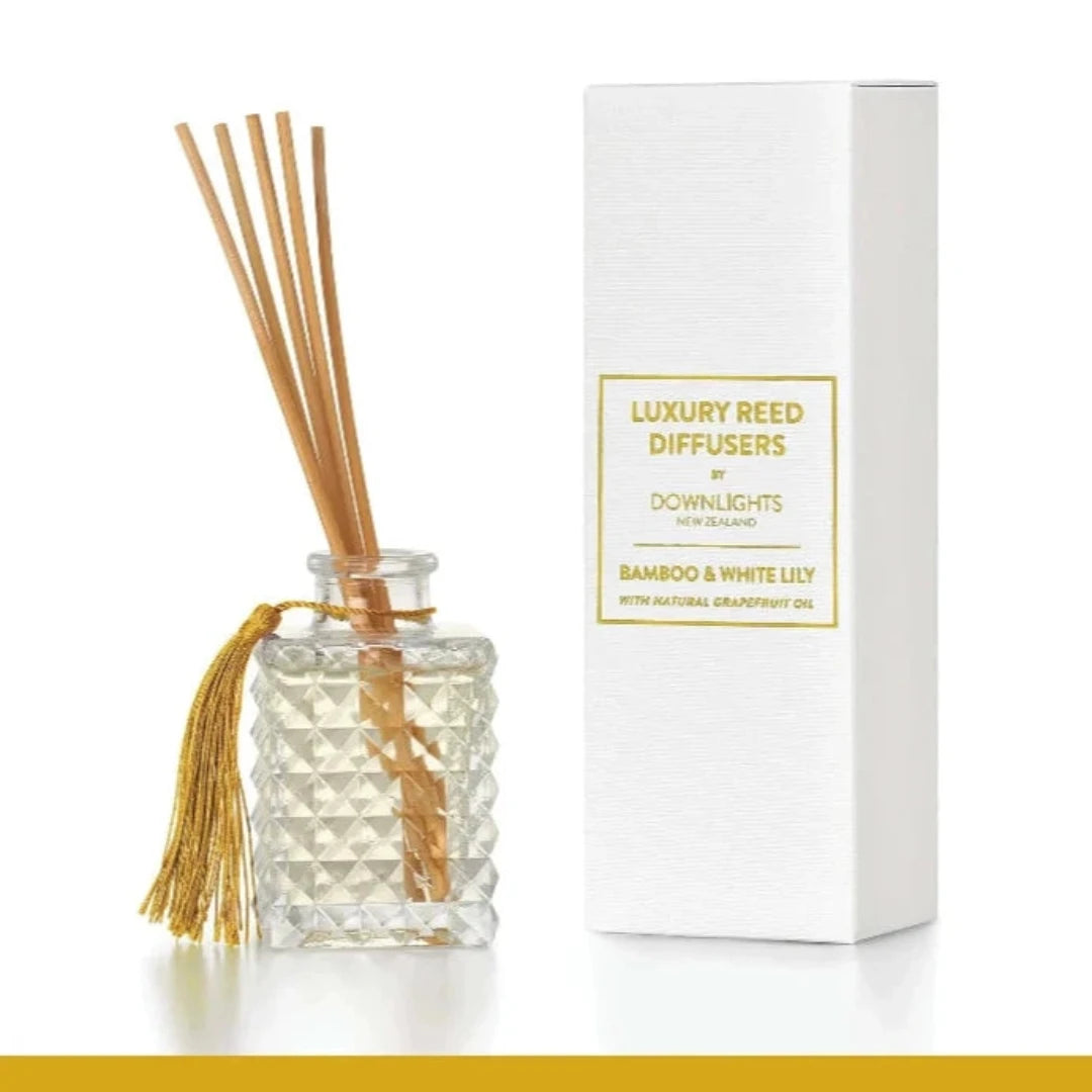 Luxe Reed Diffusers home fragrance by social enterprise Downlights NZ