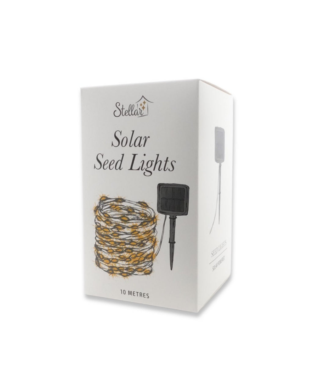 Solar Powered LED Seed Lights 10m outdoor or indoor use by Stellar