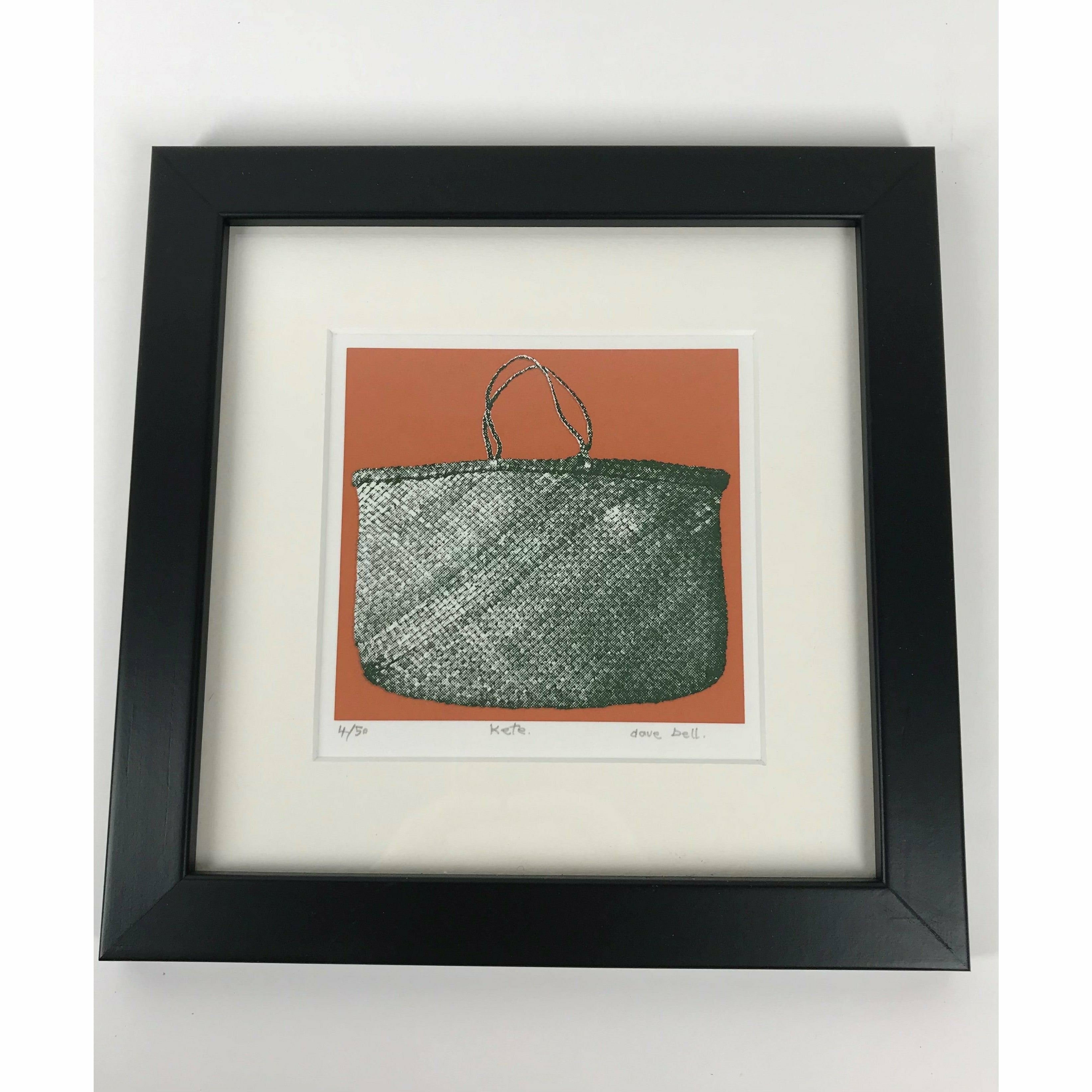 Kete Limited Edition At Print. Framed in black by Dave Bell Design ...